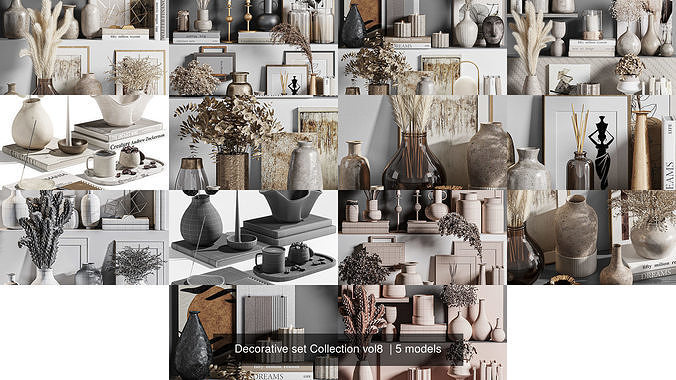 Decorative set Collection vol8 | CGTrader