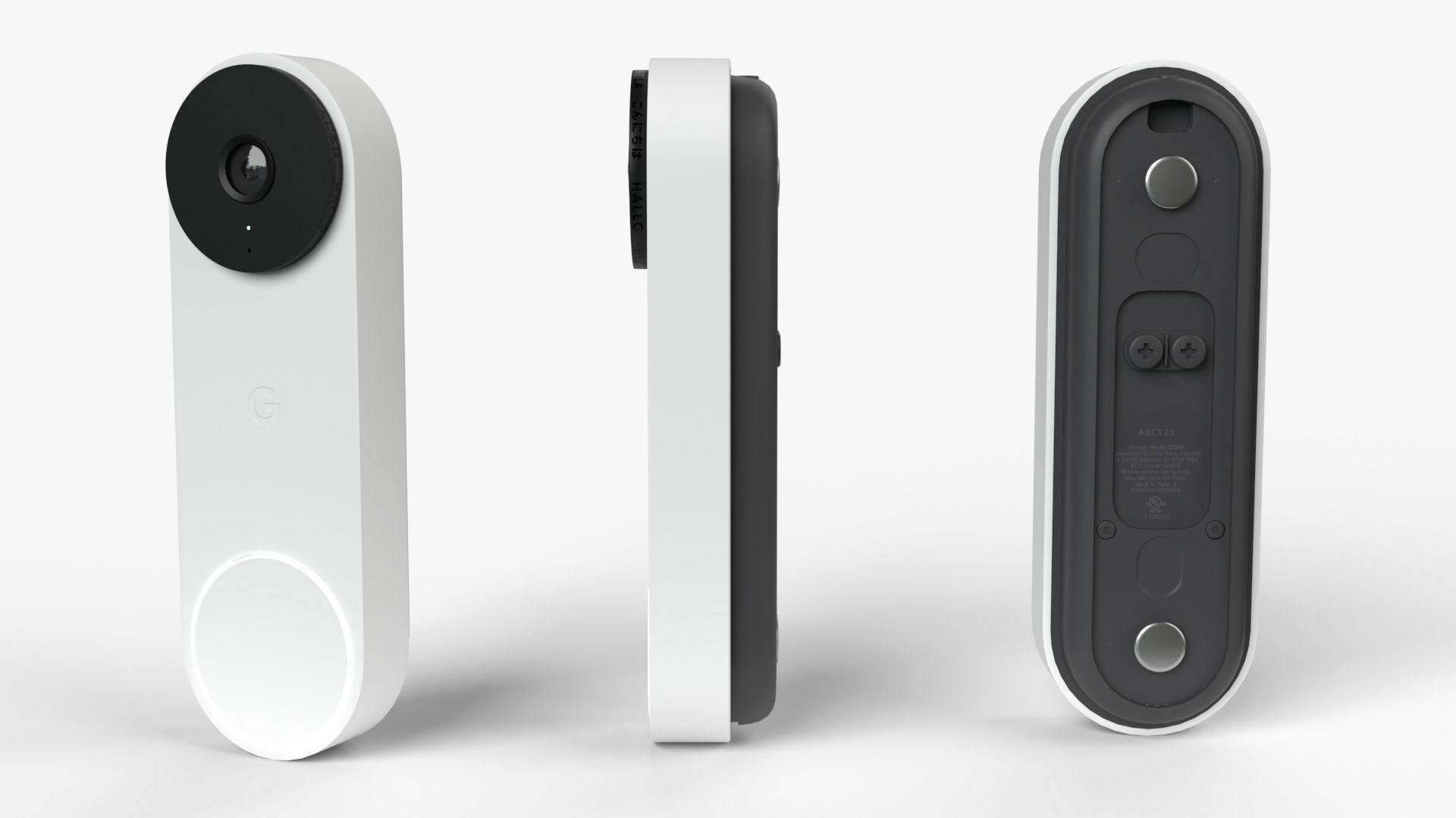 Google Nest Smart Doorbell Camera 3D model | CGTrader