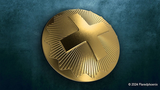 Swiss Army Button 3D model 3D printable | CGTrader