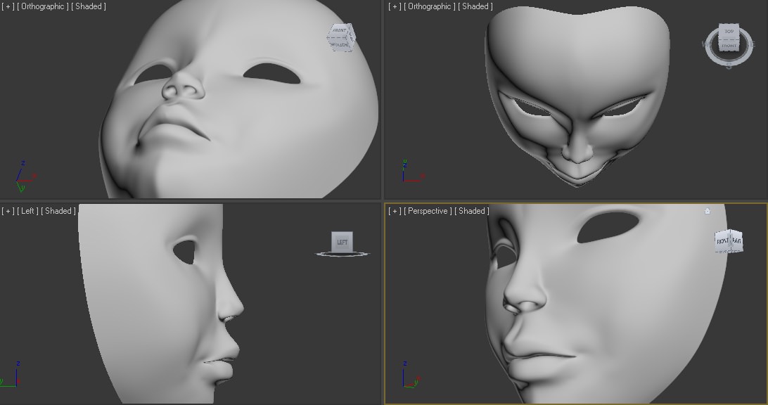 Mask Girl 3D model | CGTrader