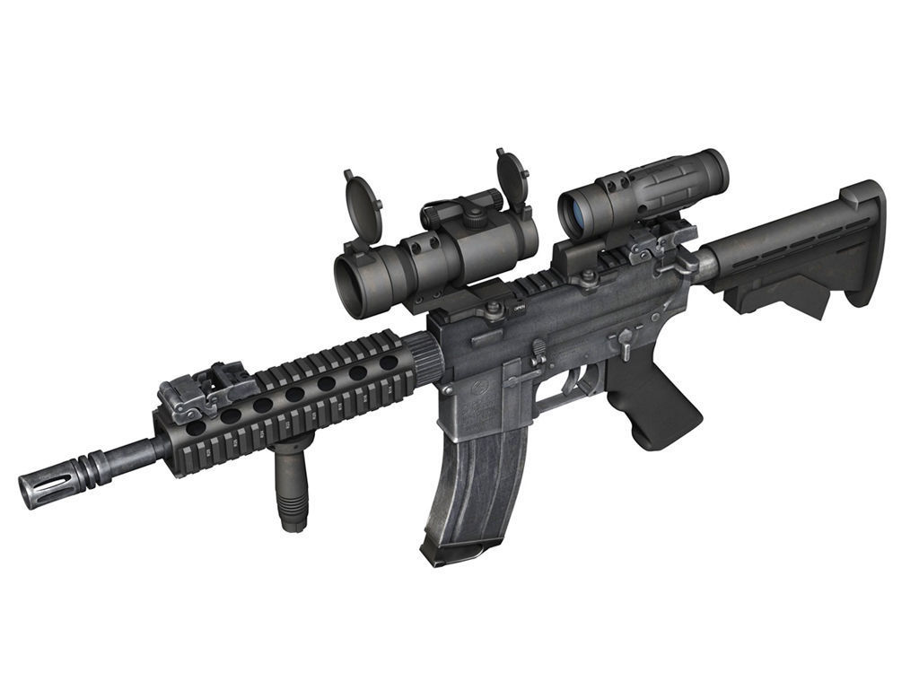 Colt M4A1 SOPMOD Aimpoint 3D model | CGTrader