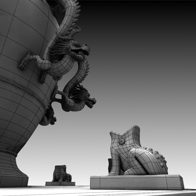 3D Models Zhang Heng Seismoscope China 3D Model MAX OBJ | CGTrader.com