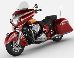 Indian Chief Classic motorcycle 3D Model MAX OBJ 3DS FBX C4D LWO LW LWS ...