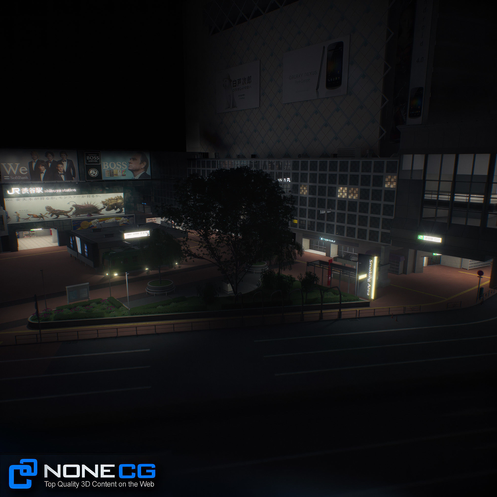 Tokyo Shibuya Block Hachiko 3D model animated | CGTrader