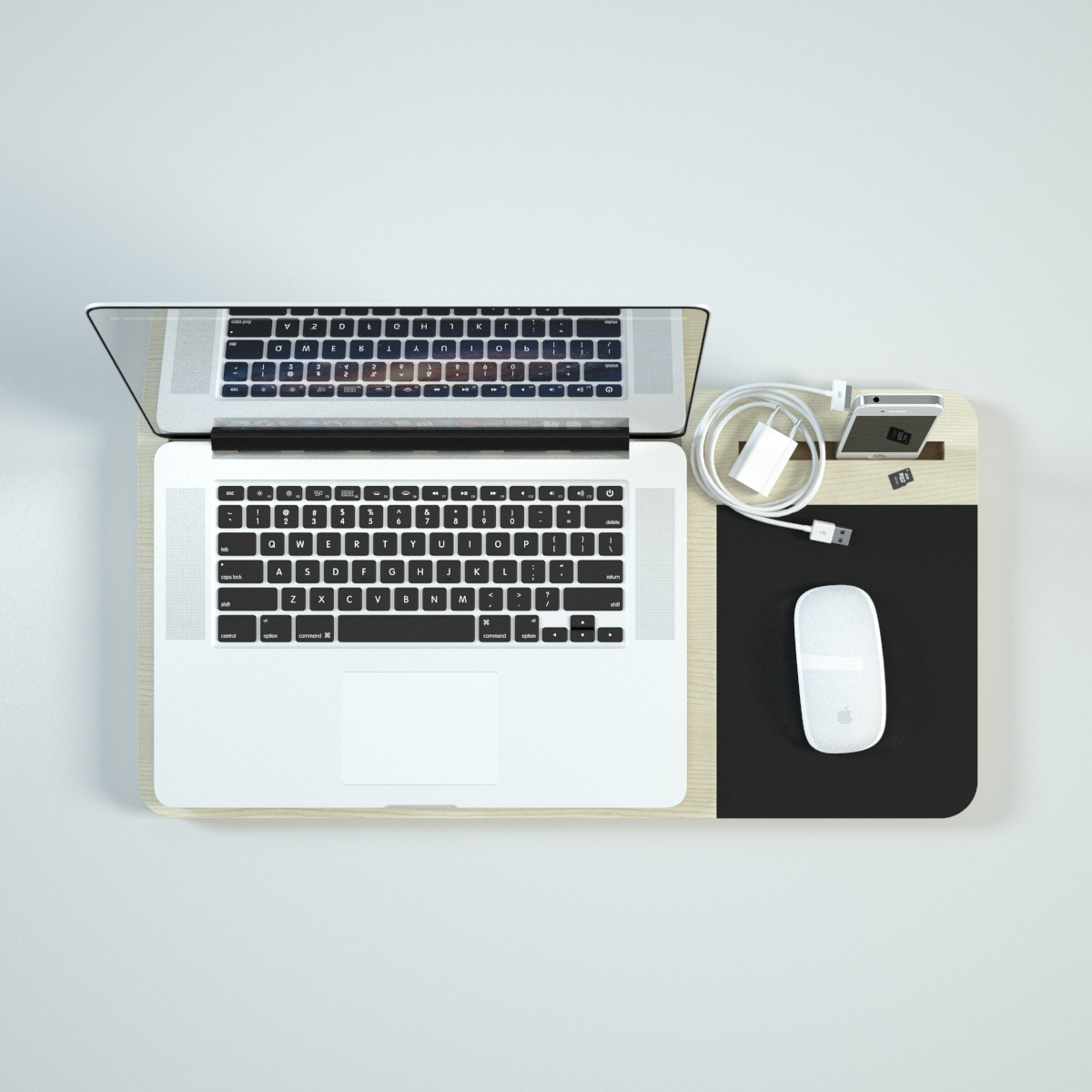 Slate Mobile Airdesk 3D model | CGTrader