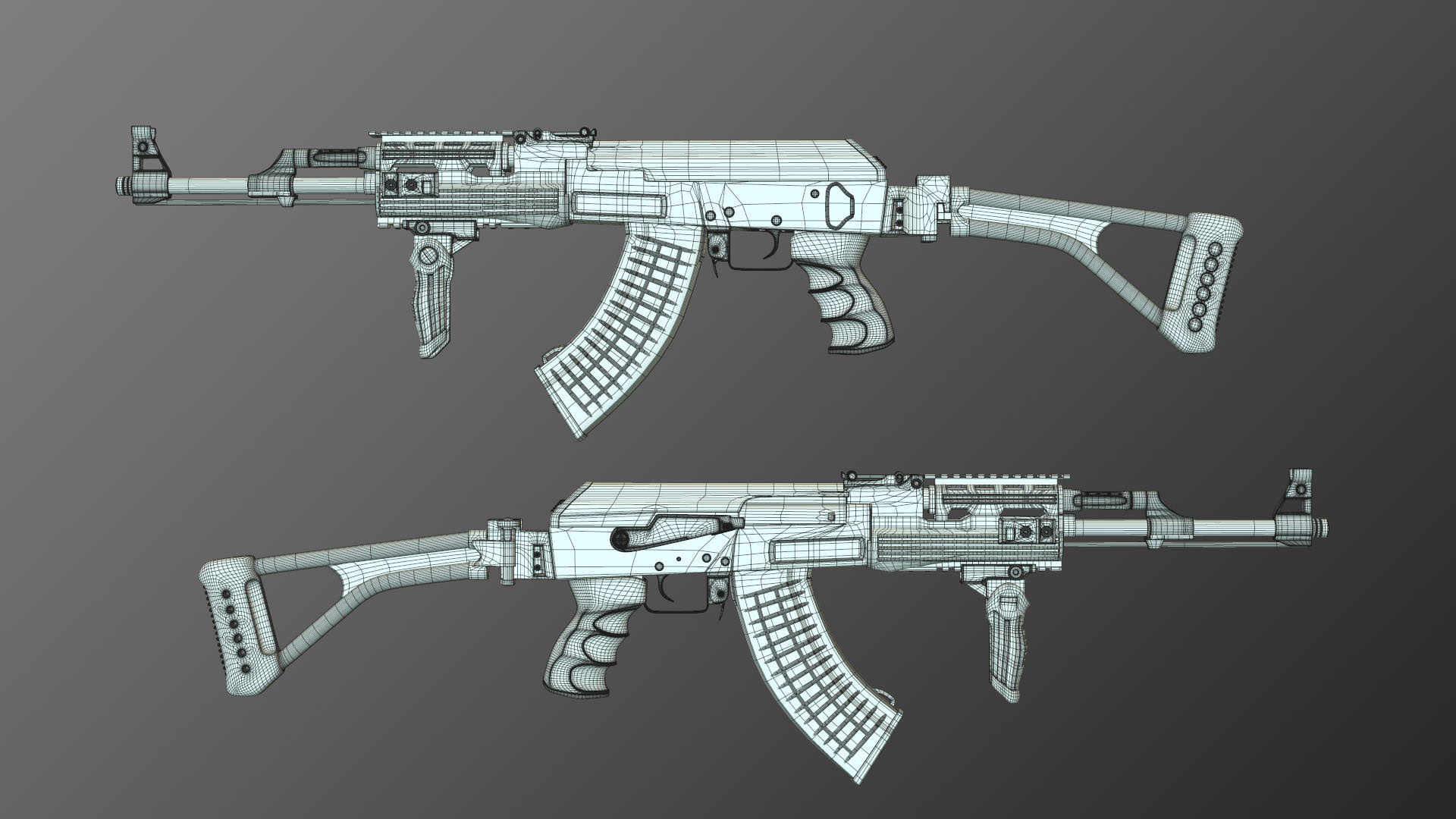 3D model Tactical Ak-47 Model Only Pack VR / AR / low-poly - CGTrader.com