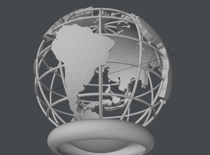 Globe 3D Model 3D printable .stl - CGTrader.com