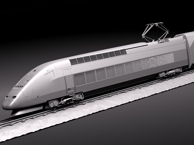 TGV Train 2011 3D Model MAX OBJ 3DS FBX C4D LWO LW LWS - CGTrader.com