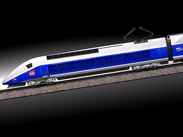 TGV Train 2011 3D Model MAX OBJ 3DS FBX C4D LWO LW LWS - CGTrader.com