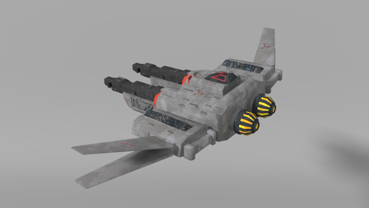 3D model Low-poly space fighter VR / AR / low-poly | CGTrader