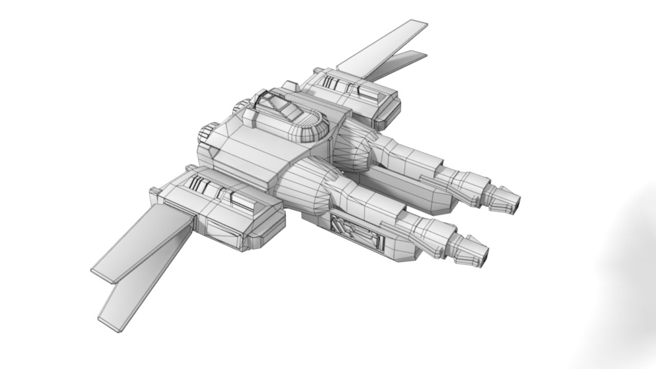 3D model Low-poly space fighter VR / AR / low-poly | CGTrader
