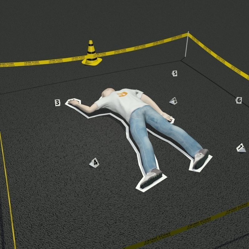 Crime scene 3D model | CGTrader