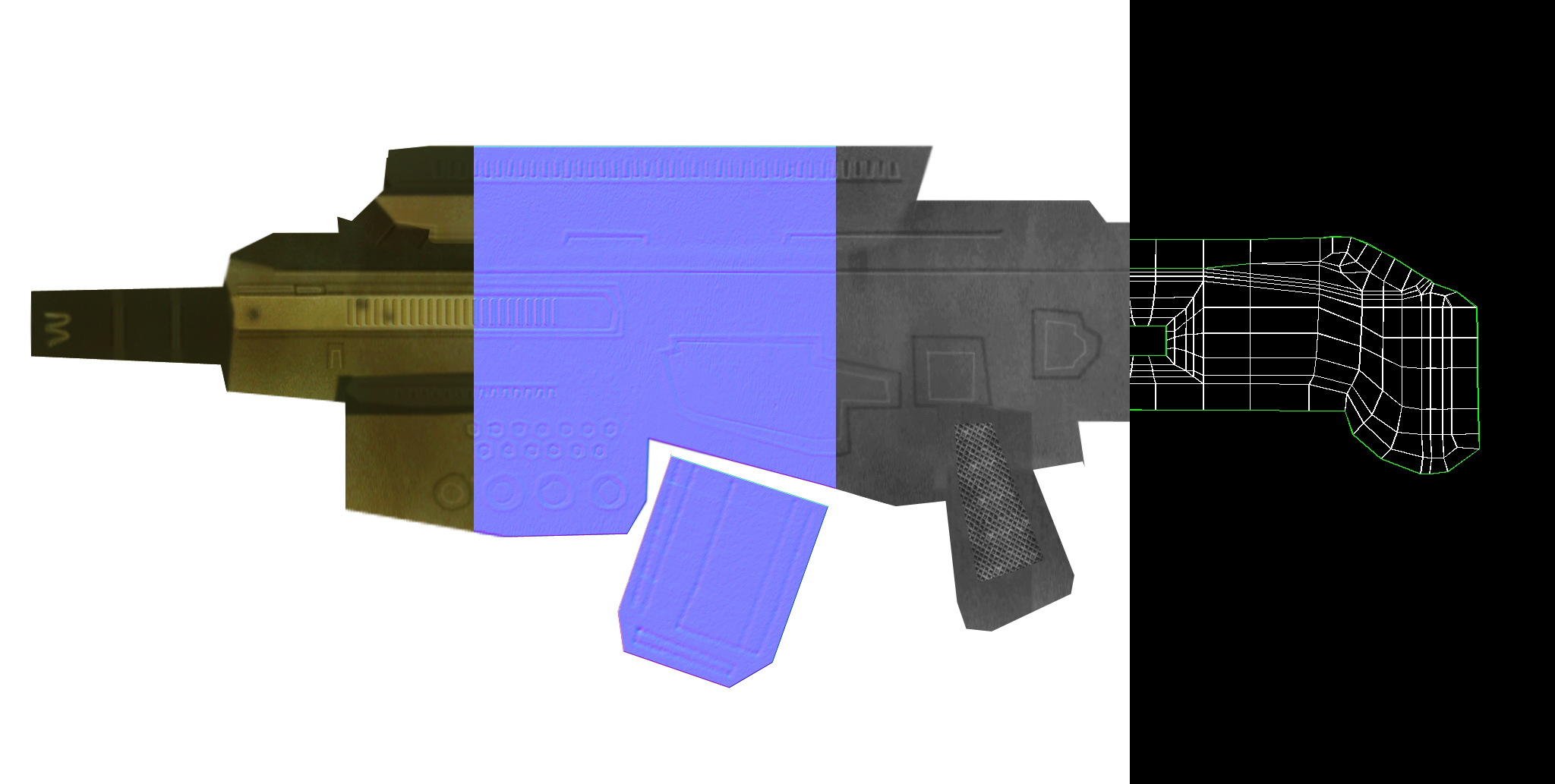 gun low poly gun gun for 3d gaming 3D model | CGTrader