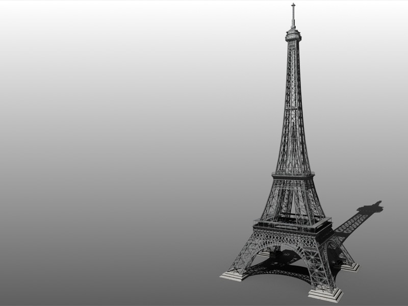 3D model Low-poly Eiffel Tower VR / AR / low-poly | CGTrader