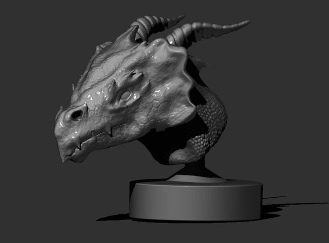 Dragon Head 3D Model 3D printable OBJ STL ZTL - CGTrader.com