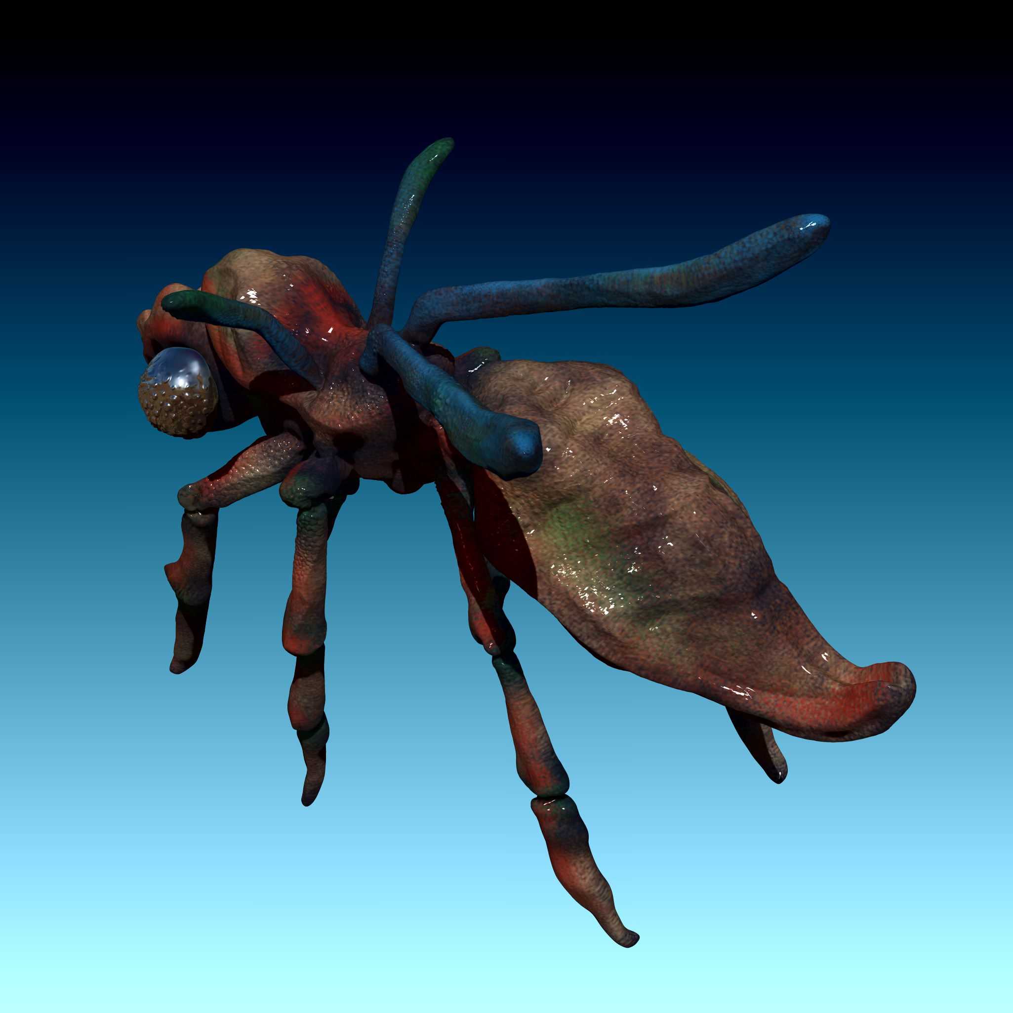 Crustacean Insektoid 3D model | CGTrader