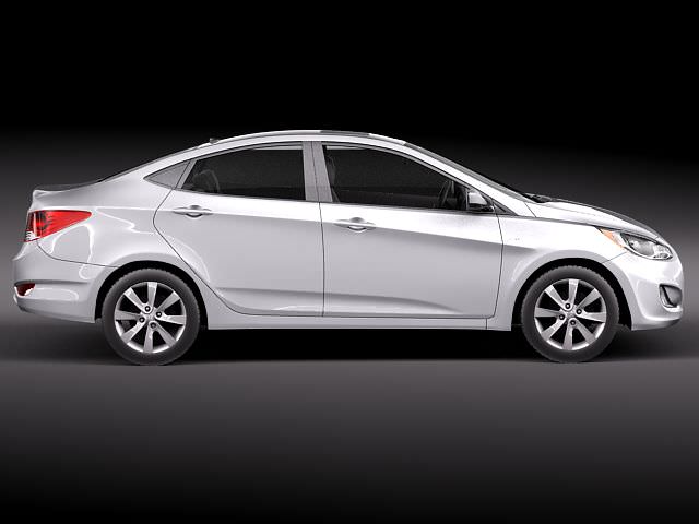 Hyundai Accent sedan 2012 3D model | CGTrader