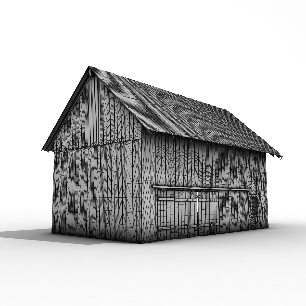 3D model Barn with interior VR / AR / low-poly | CGTrader