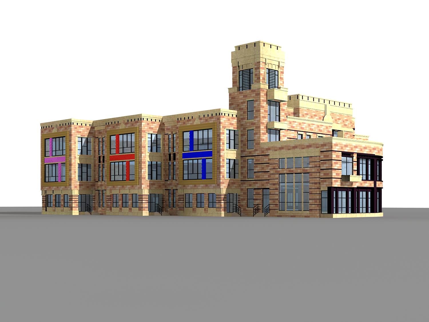 School Building Collection 50 items Vol1 3D Model MAX | CGTrader.com
