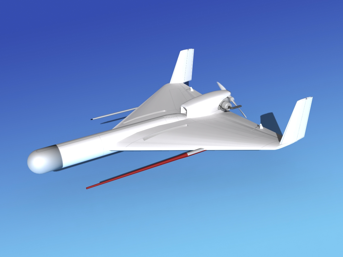 Harpy 1 UAV 3D model rigged | CGTrader