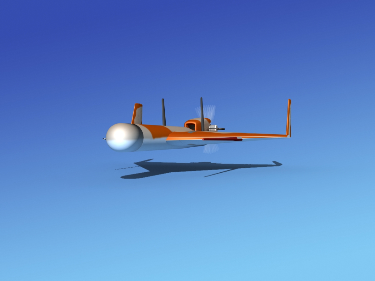 Harpy 1 UAV V01 3D model rigged | CGTrader