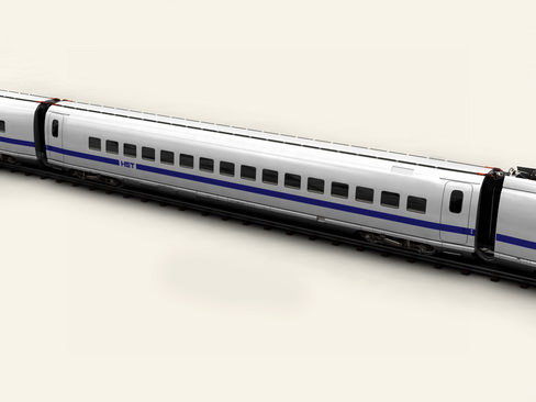 Generic High Speed Train 3D model | CGTrader