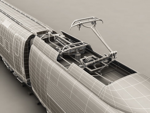Generic High Speed Train 3D model | CGTrader