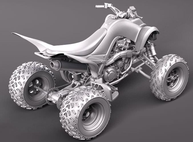 Yamaha Raptor QUAD 3D Model MAX OBJ 3DS FBX LWO LW LWS | CGTrader.com