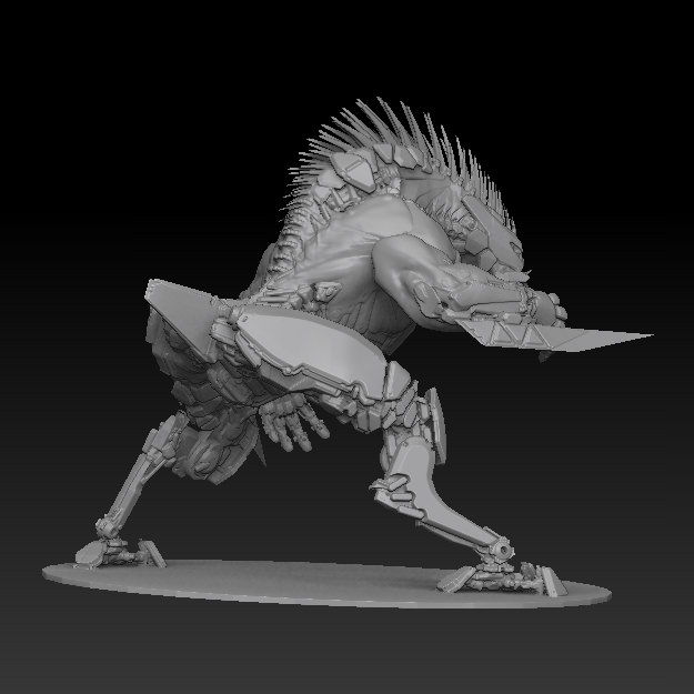 CAAW Close combat Artificial and Assault weapon free 3D model | CGTrader