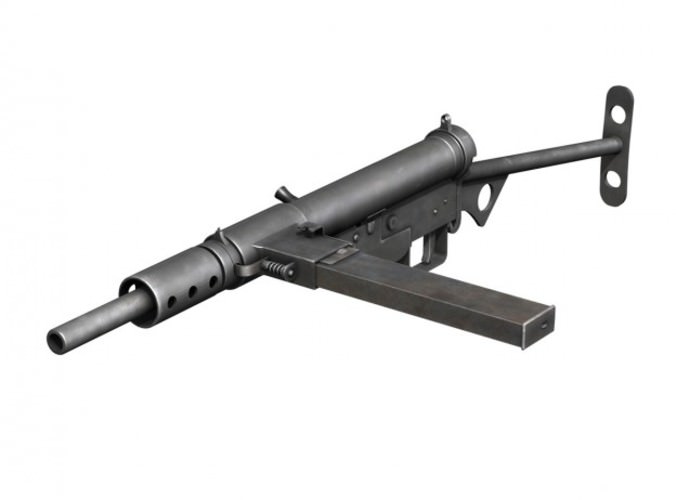 WW2 Submachine guns - Collection 3D Model OBJ 3DS FBX C4D LWO LW LWS ...