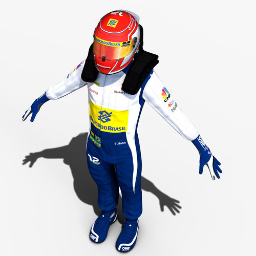 3D model Drivers 2016 Formula 1 VR / AR / low-poly rigged MAX OBJ 3DS ...