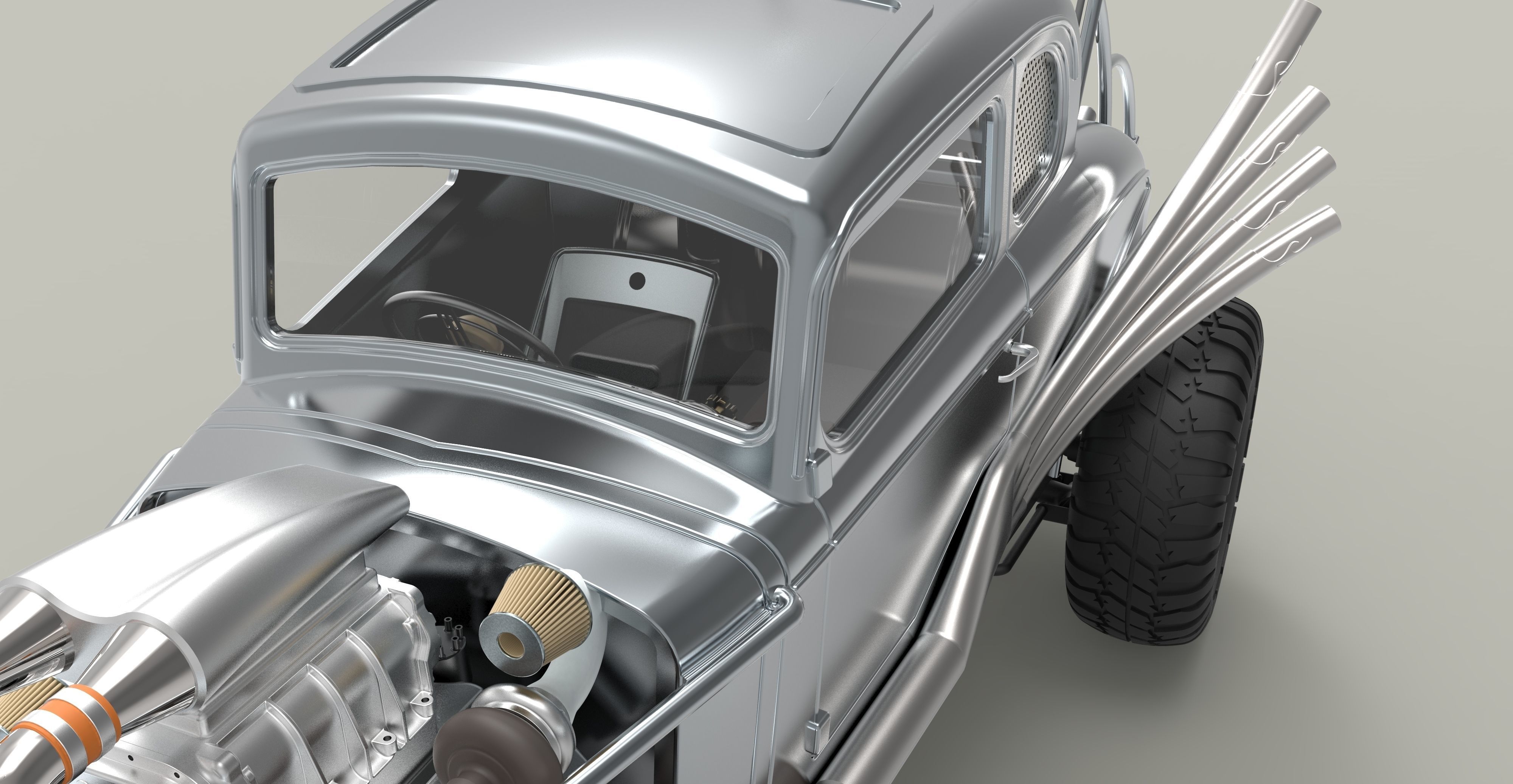 Nux car from the movie Mad Max Fury road 3D model | CGTrader