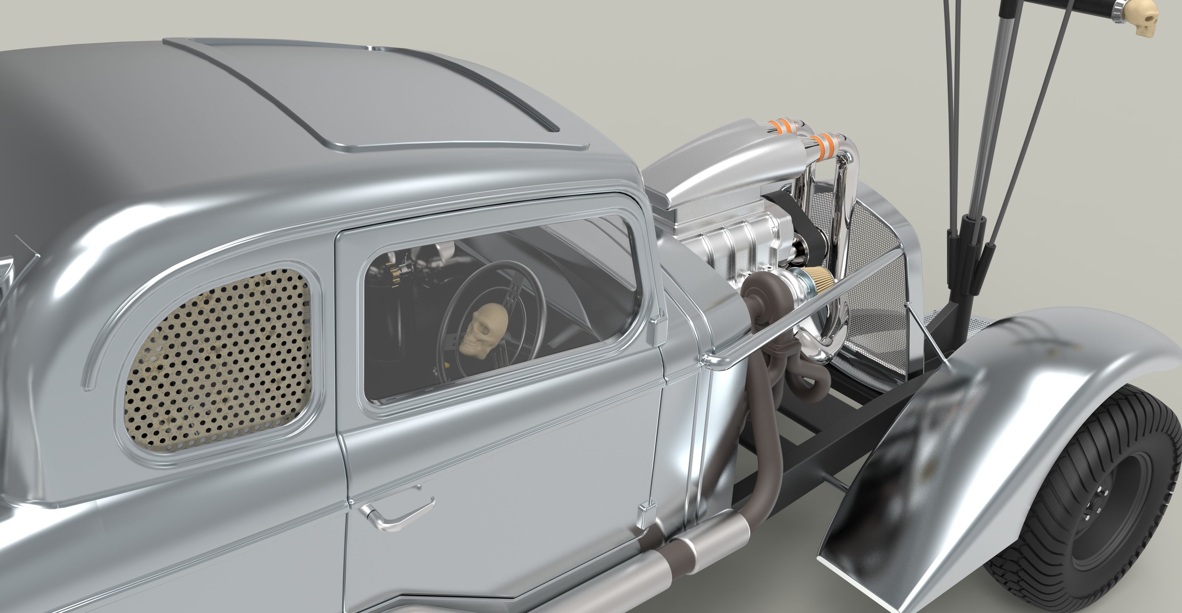 Nux car from the movie Mad Max Fury road 3D model | CGTrader