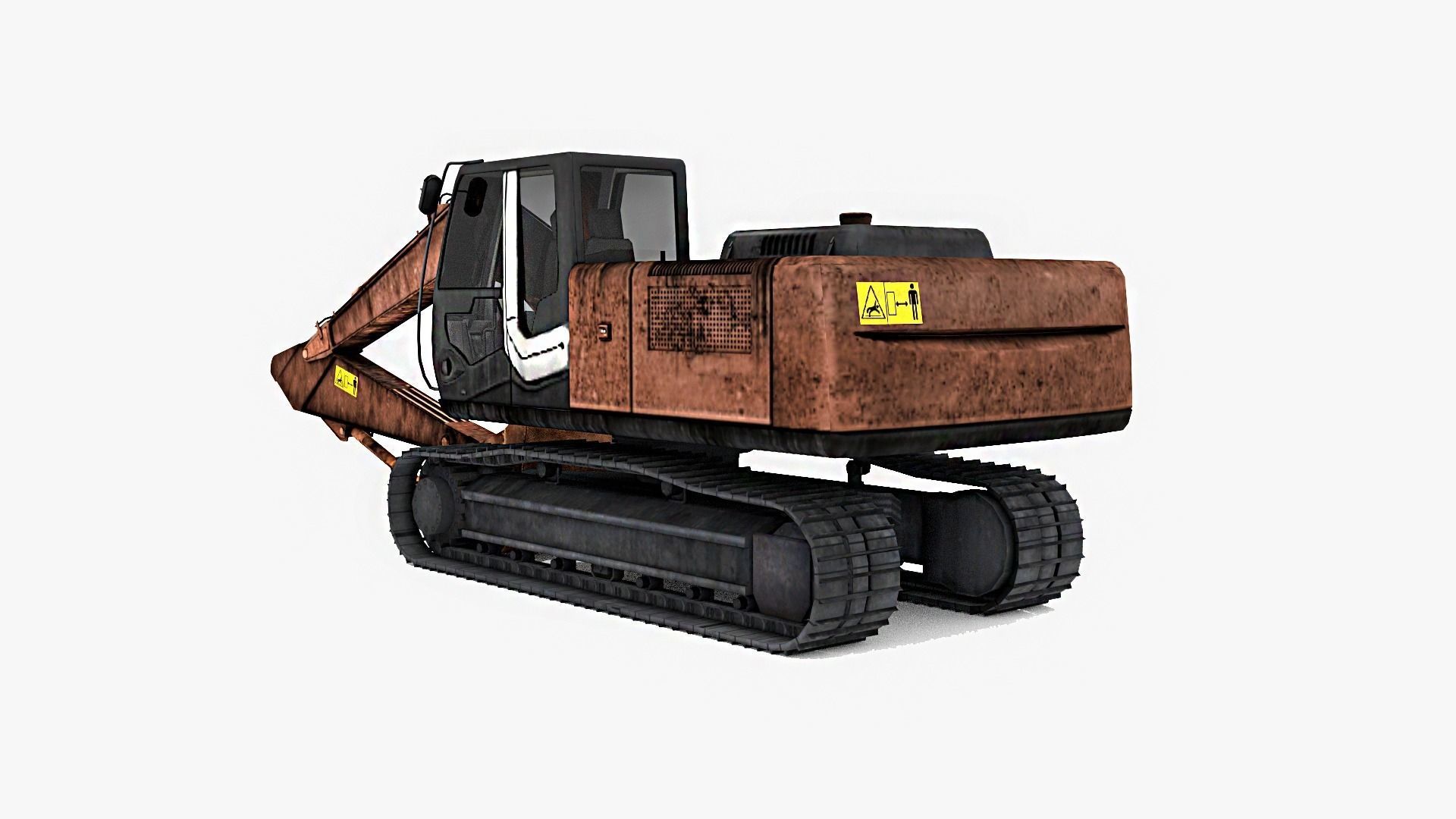 3D model Excavator - Low Poly VR / AR / low-poly | CGTrader