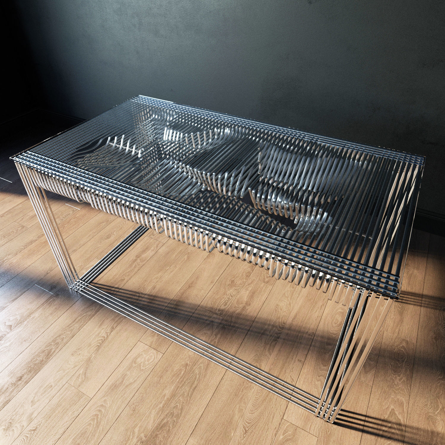 Parametric table Ginger 3D model | CGTrader
