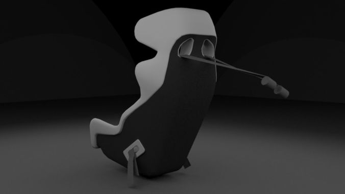 3D model Racing seat - v1 VR / AR / low-poly MAX OBJ 3DS FBX | CGTrader.com