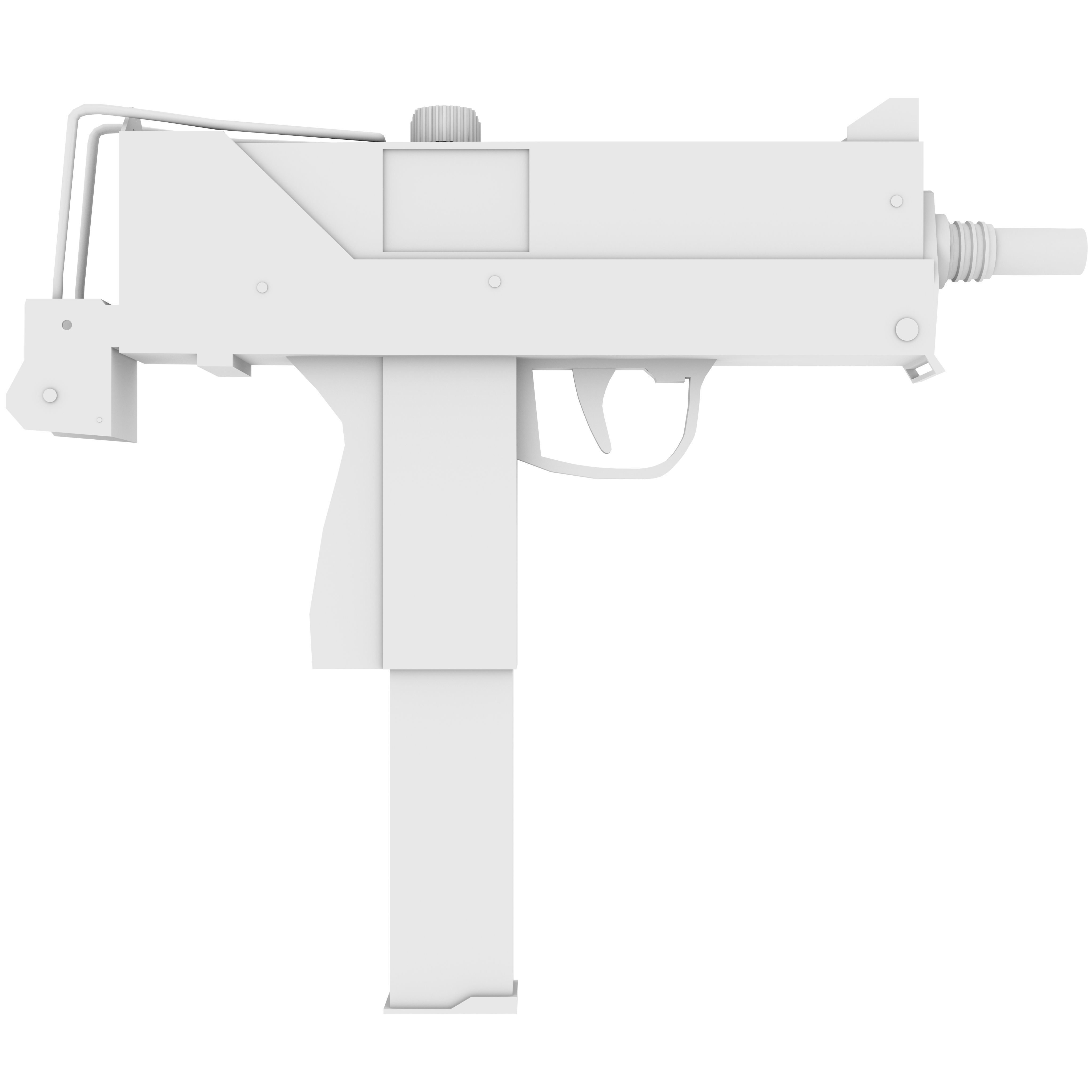 MAC-10 submachine gun 3D model | CGTrader
