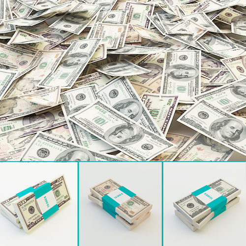 Dollars 3D model | CGTrader