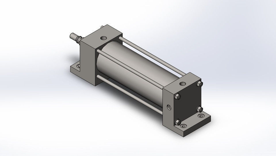 3D model Hydraulic Cylinder assembly | CGTrader