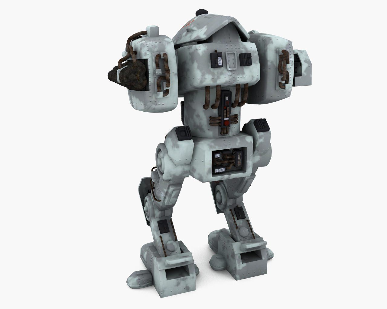 Hurricane heavy walker 3D model rigged | CGTrader