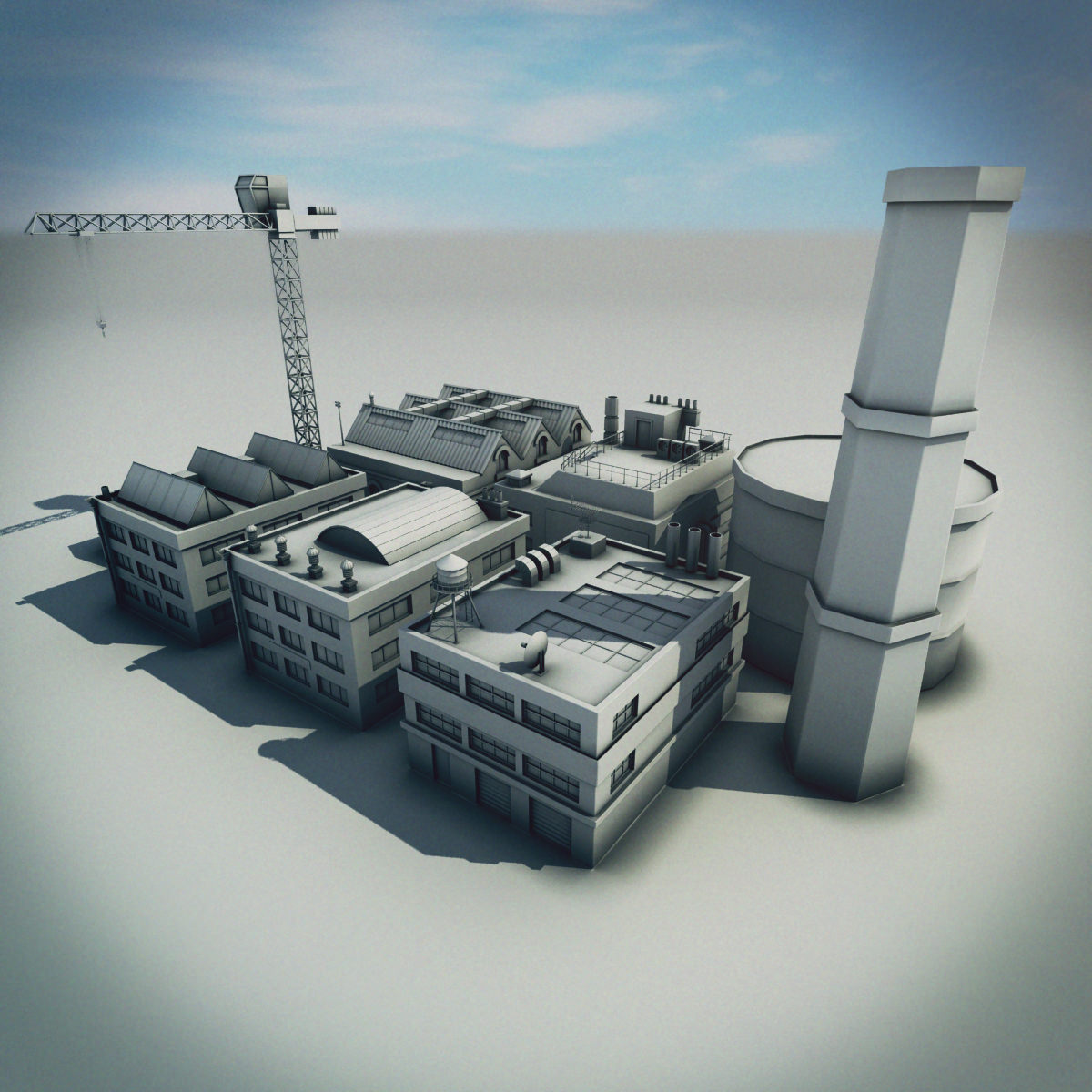 Industrial structures 3D model | CGTrader
