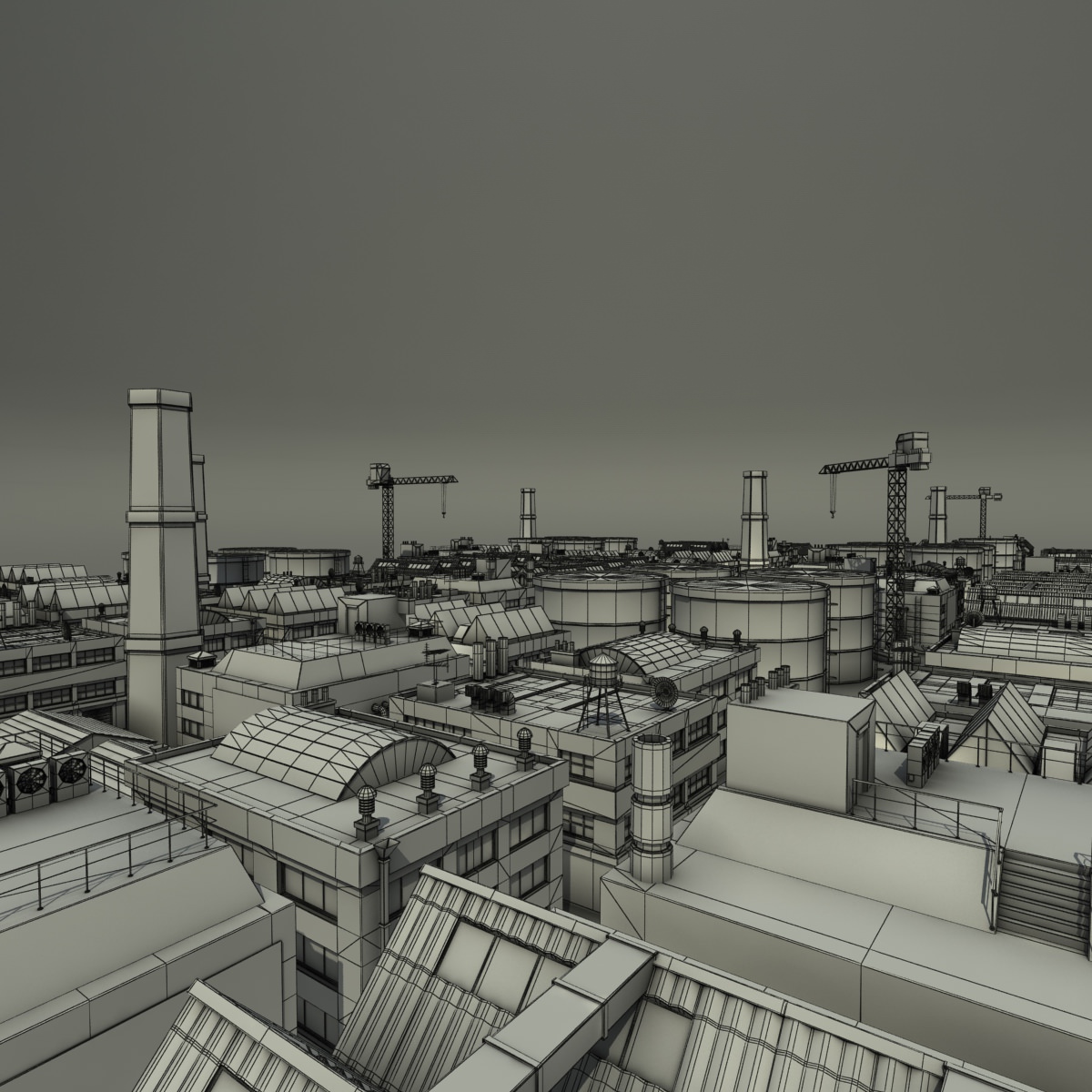 Industrial structures 3D model | CGTrader