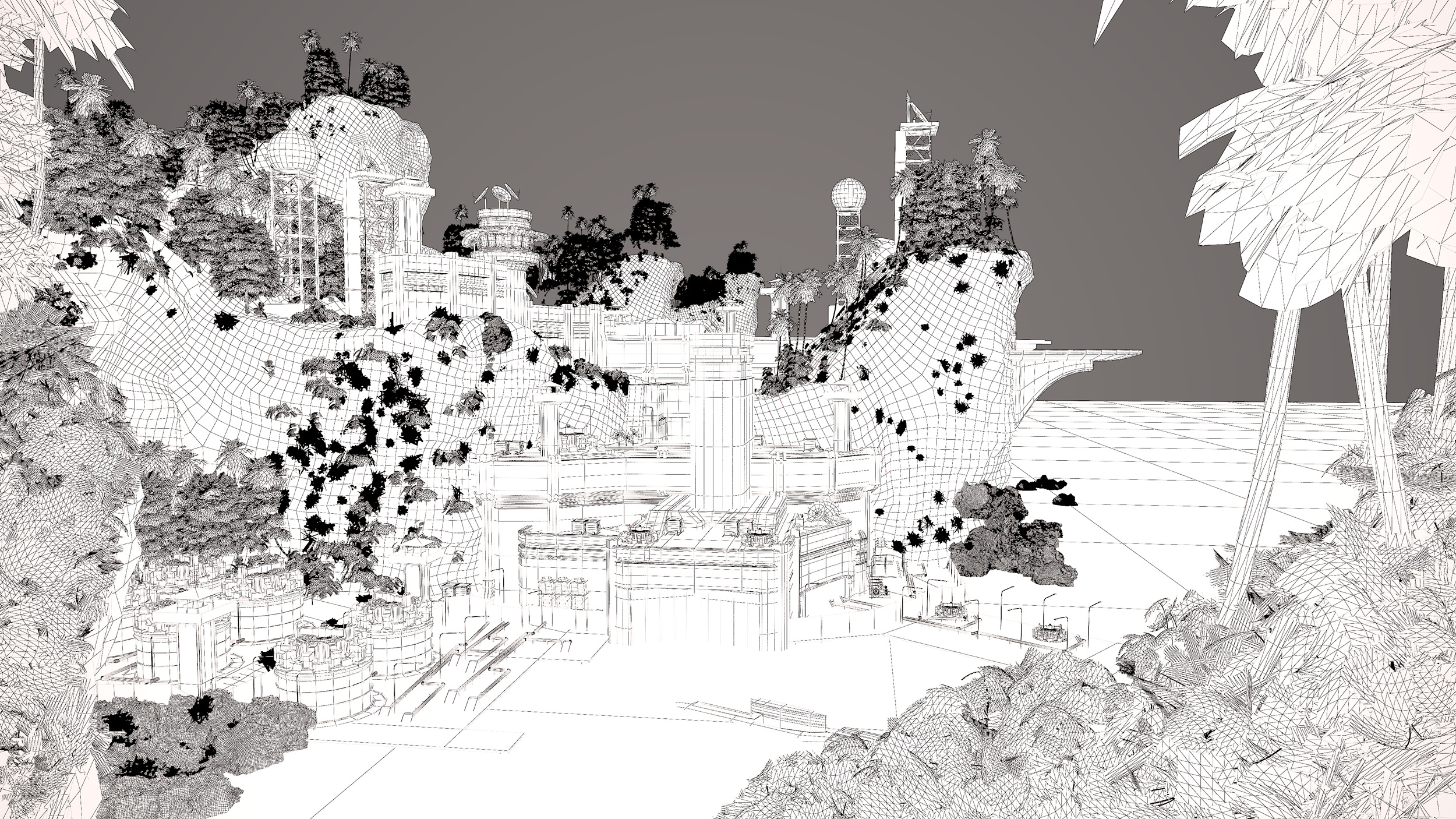 Isla Roca Military Base 3D model | CGTrader