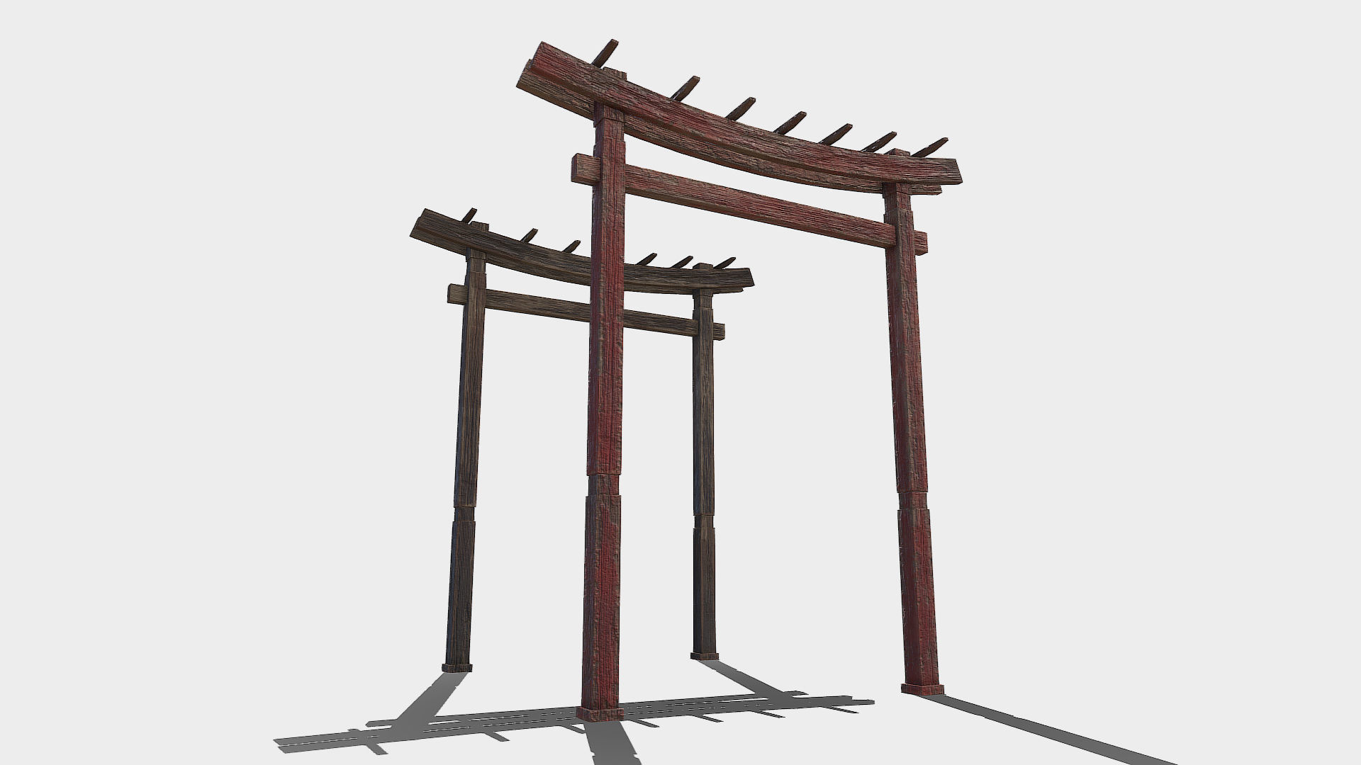 3D model Asian tori gate VR / AR / low-poly | CGTrader