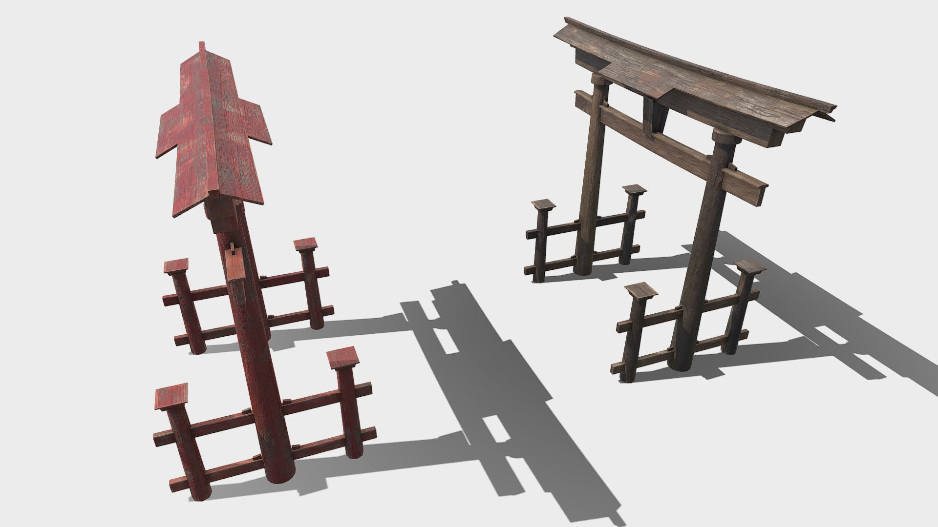 3D model ancient tori gate VR / AR / low-poly | CGTrader