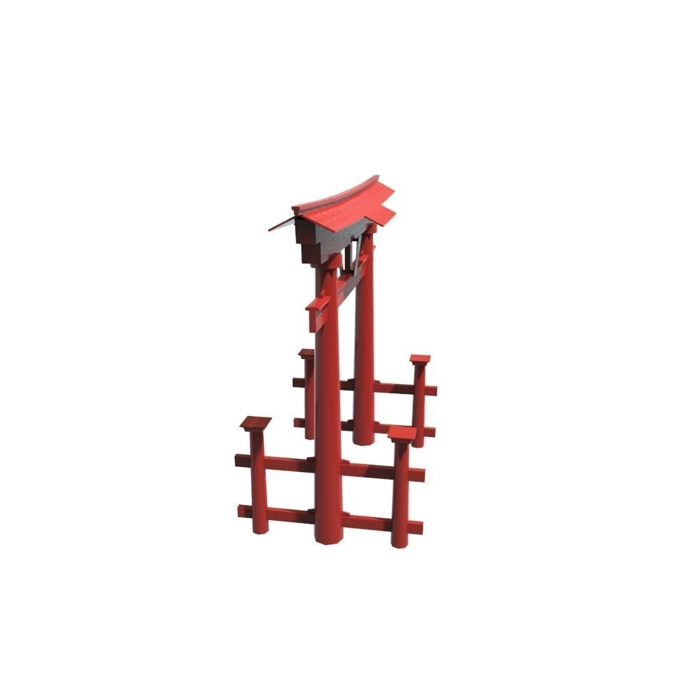 3D model ancient tori gate VR / AR / low-poly | CGTrader