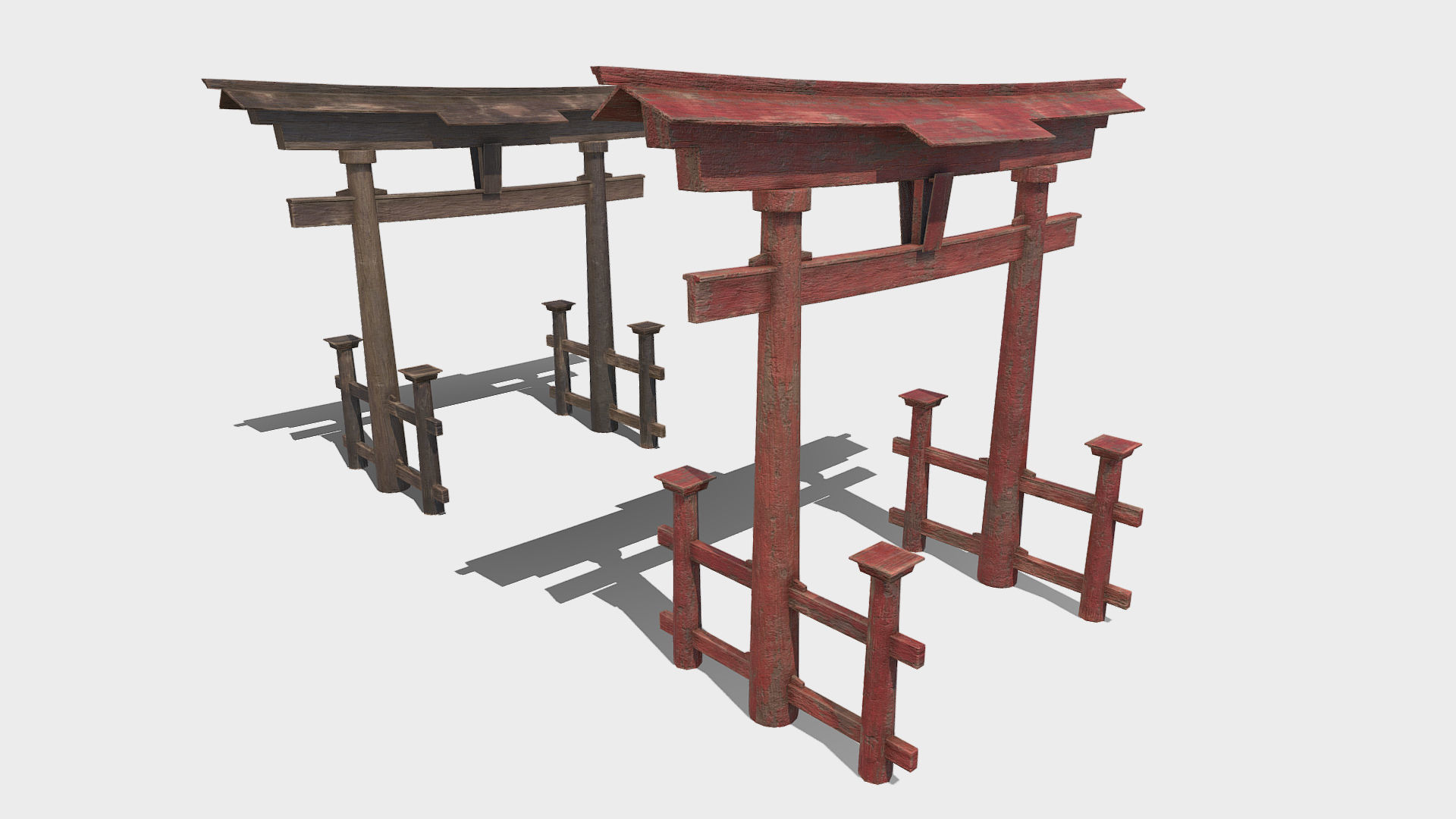 3D model ancient tori gate VR / AR / low-poly | CGTrader