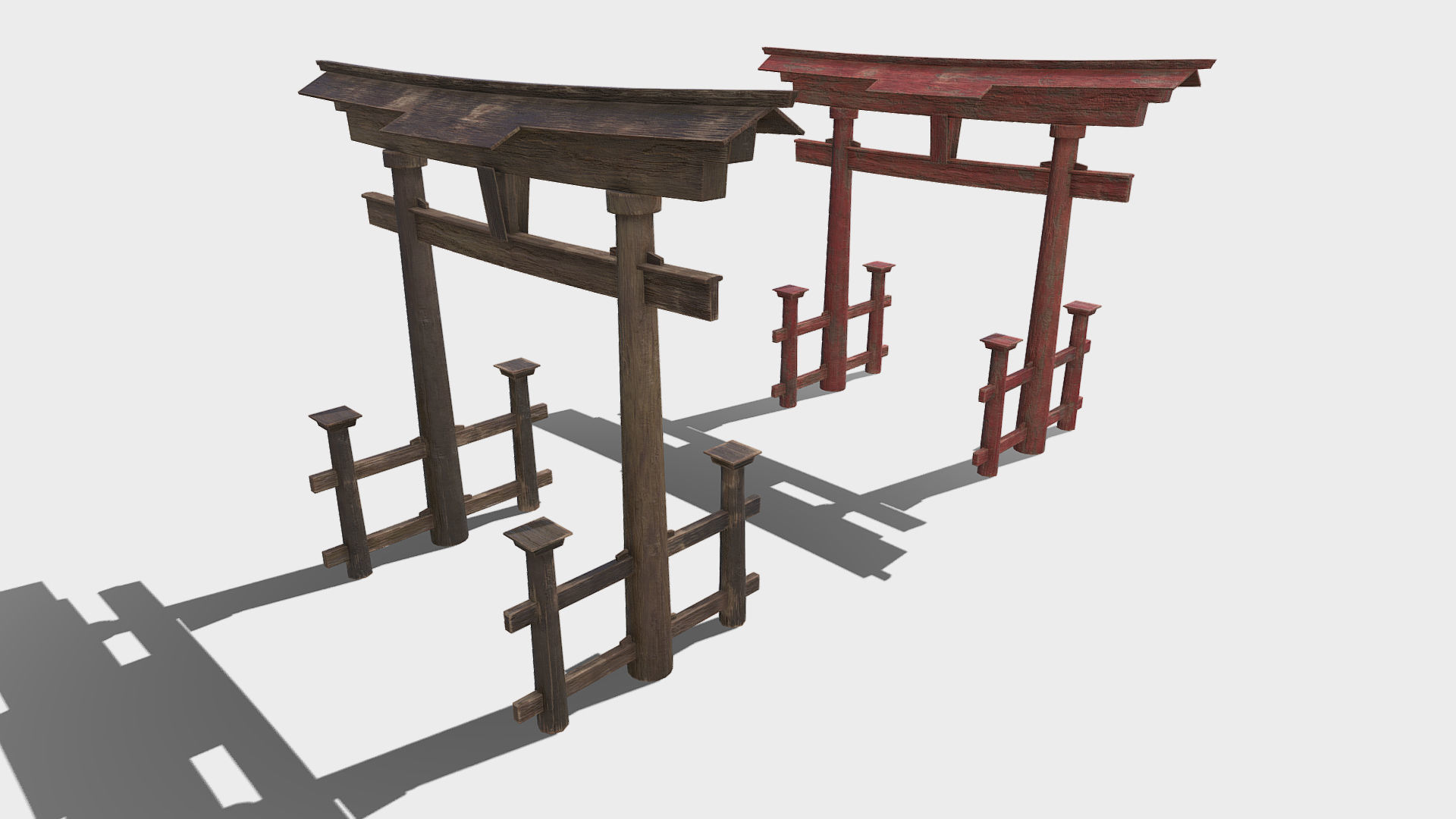 3D model ancient tori gate VR / AR / low-poly | CGTrader