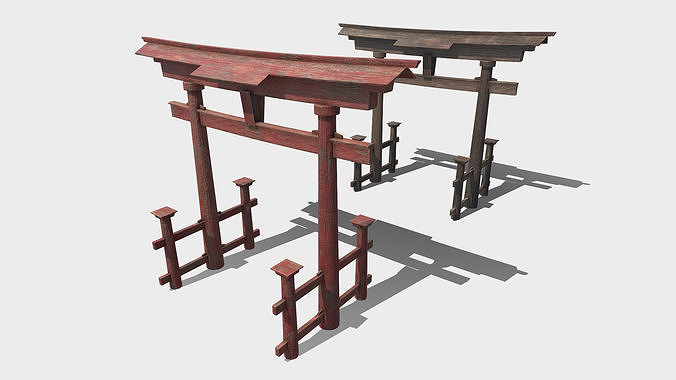 3D model ancient tori gate VR / AR / low-poly | CGTrader