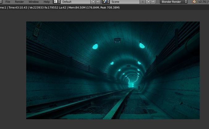 3D underground tunnel free 3D model | CGTrader